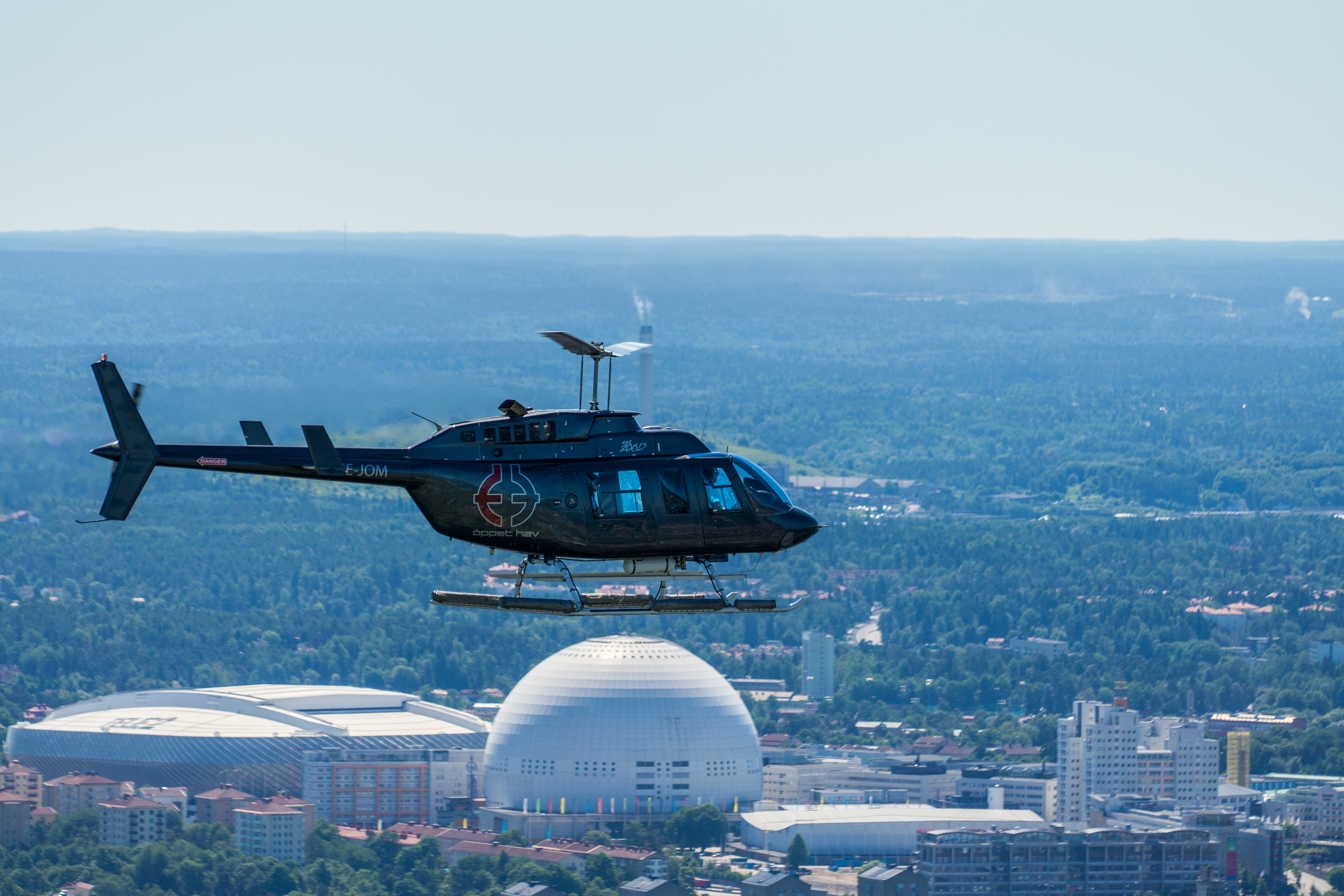 Helikopter - Stockholm från ovan » Öppet Hav